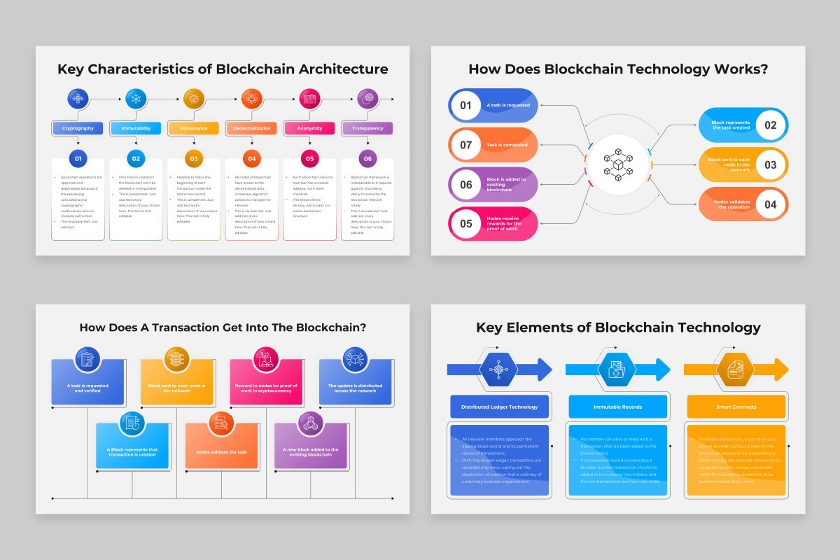 Blockchain Technology (IT) PowerPoint Template | Nulivo Market